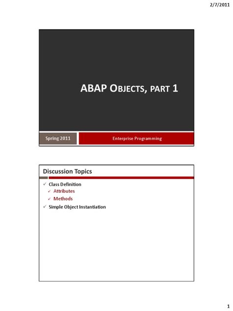 Pdf Abap Objects Student Version Dokumentips