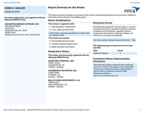 Hoke Sloan Shuler Finra Brokercheck Report Pdf