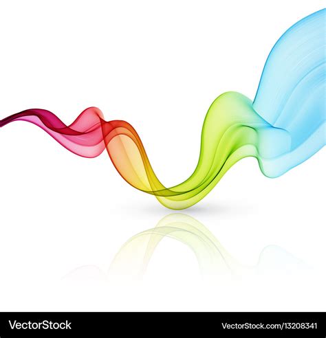 Abstract Wave Background Rainbow Waved Royalty Free Vector