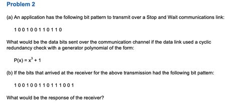 Solved Problem A An Application Has The Following Bit Chegg