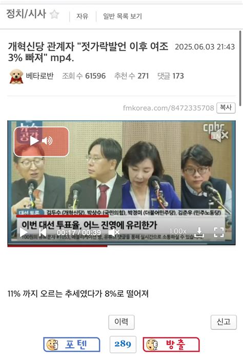 이준석 젓가락 발언 영향 엄청 컸네 ㅋㅋㅋ 해외축구 에펨코리아