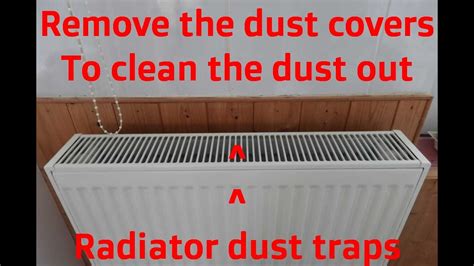 removing different panels on central heating radiators to clean youtube