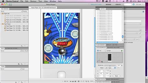 Accelerometer Code With Actionscript 3 And Flash Cs5 Part 1 Youtube