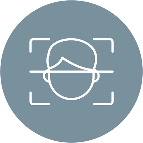 Premium Vector Face Scan Vector Illustration Style