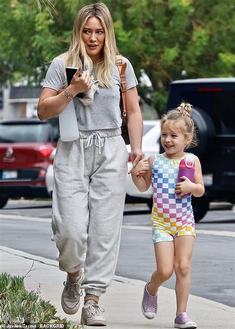 Hilary Duff Keeps It Casual In Sweatpants With Her Daughter In La In