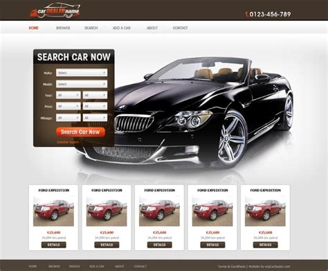 28 Car Dealer Website Themes Templates