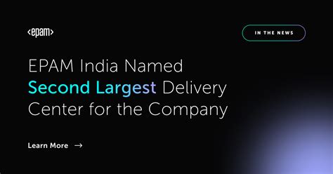 India Second Largest Delivery Centre For US Based EPAM Systems EPAM