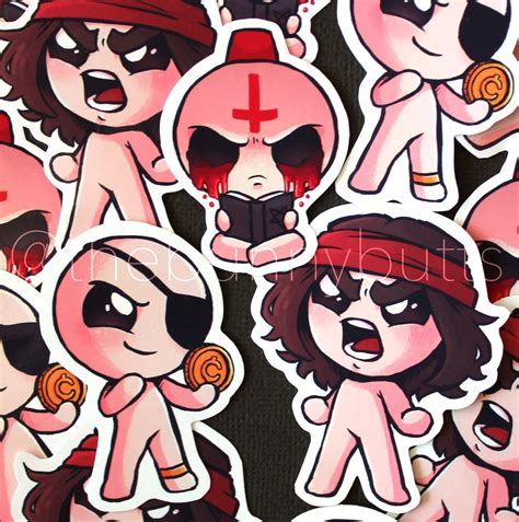 Binding Of Isaac Sticker Set Cain Judas And Samson Etsy