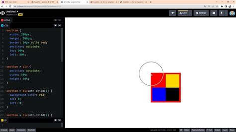 23 06 12 Html Css 강좌 110강 수직수평중앙유령 작업 4 Absolute Youtube