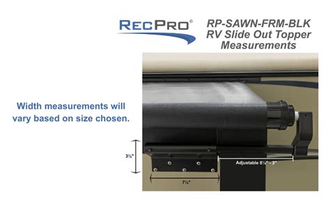Amazon Com RecPro RV Slide Out Awning Kit RV Slide Topper Frame And Fabric White