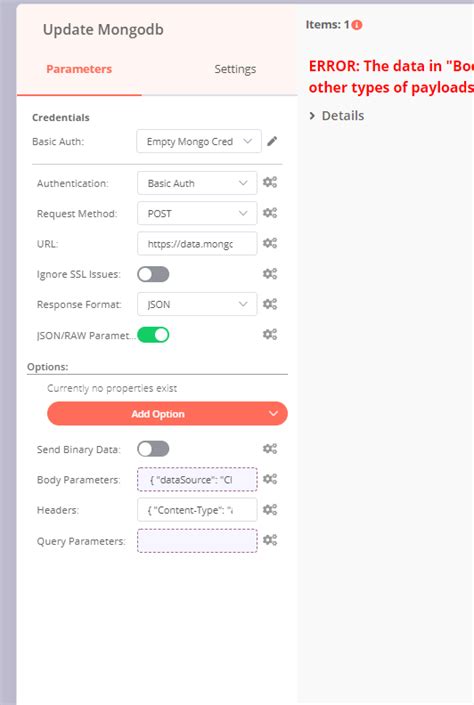 Request Json Body Issue Json Bdy Parameter Hierarchy Depth Limit