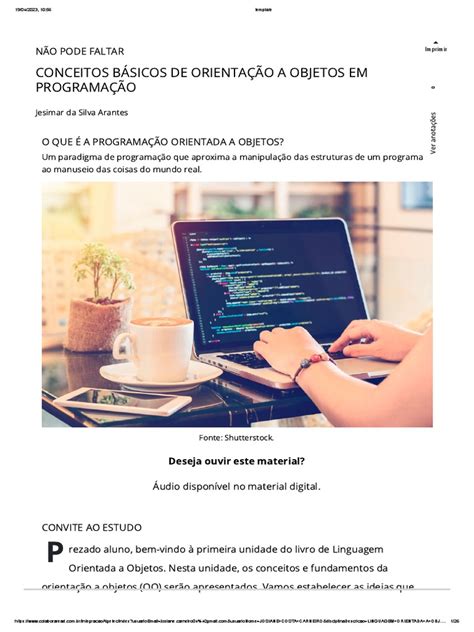 Livro Ling Orientada Objeto Pdf Classe Programação De Computadores Java Linguagem De
