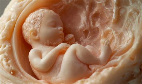 Embryo Model Fetus For Classroom Education Stock Illustration