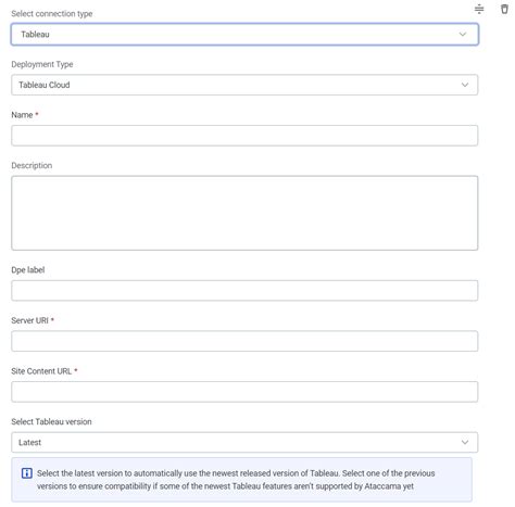 Tableau Connection Ataccama One