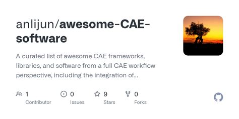 github anlijun awesome cae software a curated list of awesome cae