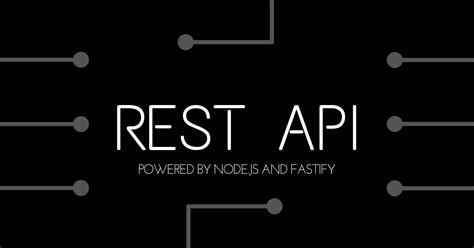 Build Rest Apis In 5 Minutes With Nodejs And Fastify By Marty Jacobs Zero Equals False Medium