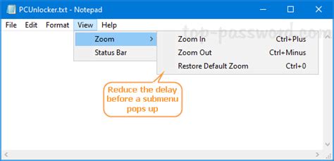 How To Speed Up Windows Menu Animations With Ease Password Recovery