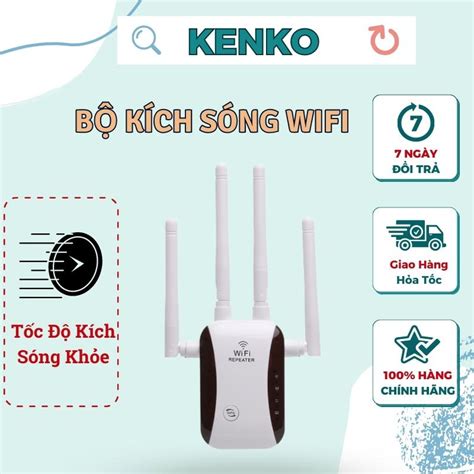 bộ kích sóng wifi repeater 4 râu cực mạnh tăng tốc độ wifi 300mbps sử