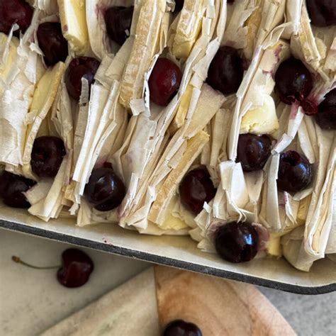 Fresh Cherry And Brie Filo Gratin Joyfully Grown