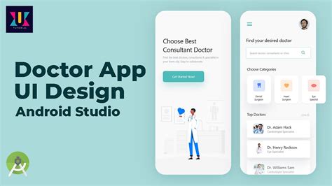 Android Ui Design Tutorial Modern Doctor App Ui Design Uiux Tutorial Youtube