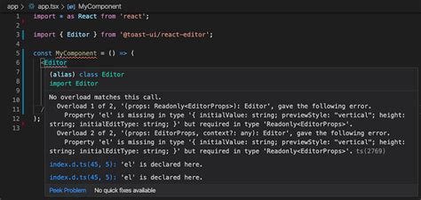 React Editor 2x Is Not Working With Typescript · Issue 841 · Nhntui