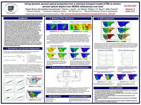 Using Dynamic Aerosol Optical Properties From A Chemical Transport Model Ctm To Retrieve