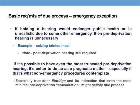 Ppt Procedural Due Process Returning Back To What Process Is Due