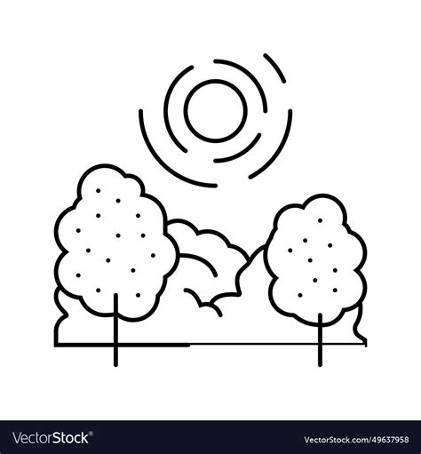 Morning Sunrise Sun Summer Sunlight Line Icon Vector Image Morning Sunrise Sun Summer Sunlight Line Icon Vector Image
