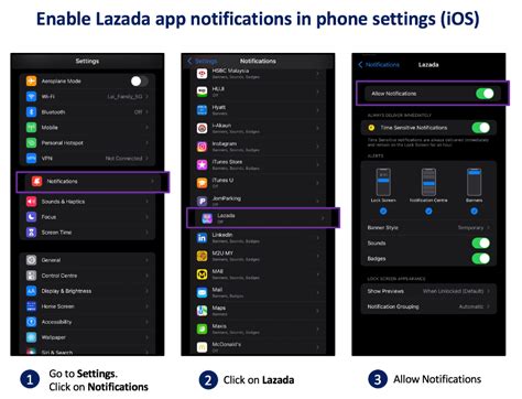 Turn On In App Notifications Lazada
