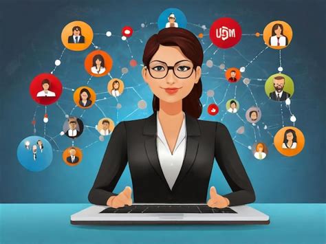 Premium Photo Crm Banner Concept Of Customer Relationship Management