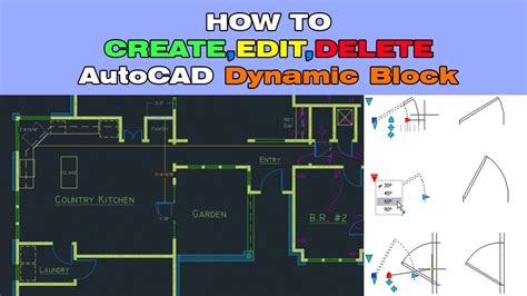 How to create ,delete and Edit Dynamic Block in AutoCAD ||The Easiest way - YouTube