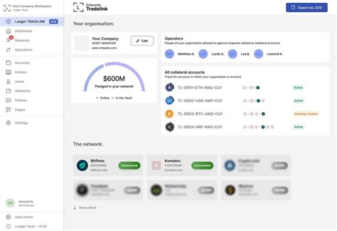 Ledger Enterprise Tradelink™ Ledger