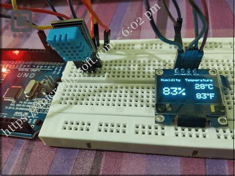 nterfacing arduino with ssd1306 oled and dht11 dht22 sensor