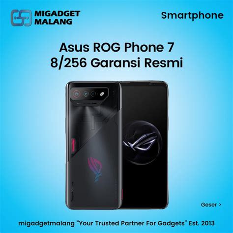 Asus ROG Phone 7 8 256 Gaming Snapdragon 8 Gen 2 Garansi Resmi Mi Gadget Malang