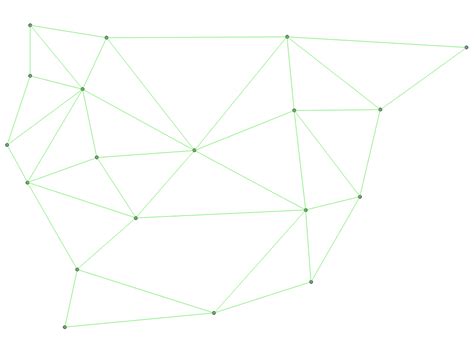 Calculating And Visualizing Interdistances Among Points In QGIS Delauney Triangulation
