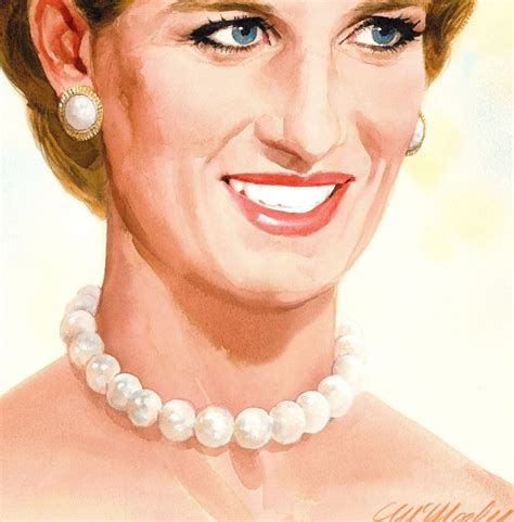 Tom Mcneely Portrait Of Princess Diana Age 36 1997 Mutualart