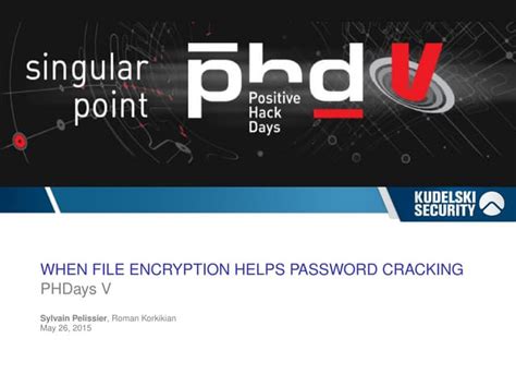 when file encryption helps password cracking ppt