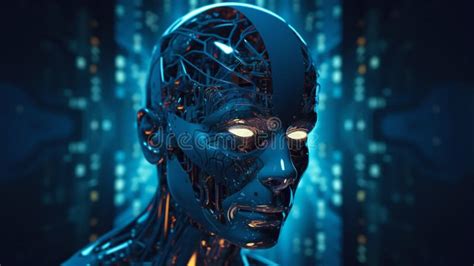 Binary Code Of The Artificial Intelligence Learning Algorithm Stock Illustration Illustration
