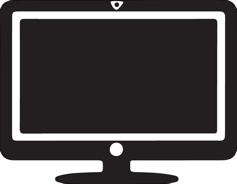 Computer Screen Line Icon Set Desktop Pc Monitor Line Icon Computer Display Sign Tv Screen