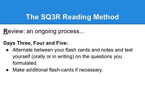 The SQ3R Method of Reading and the 6 Stages of Accelerated Learning