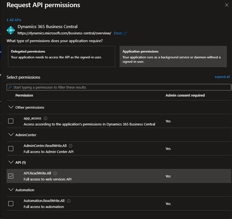 Easyap365 And Business Central Oauth Application Permissions Guide