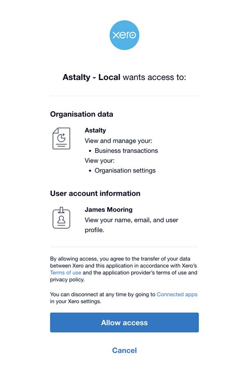 Connecting Xero Astalty Guide