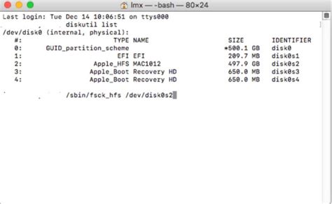 ディスクユーティリティでディスクの修復ができない｜macos