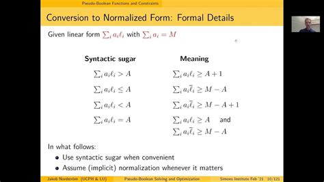 Pseudo Boolean Solving And Optimization 1 Youtube