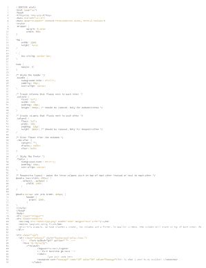 Fillable Online CSS Template Fax Email Print PdfFiller