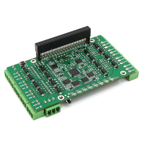 Sixteen Analogdigital Inputs 8 Layer Stackable Hat For Raspberry Pi
