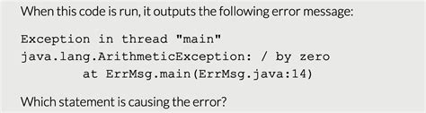 Solved When This Code Is Run It Outputs The Following Error Chegg Com