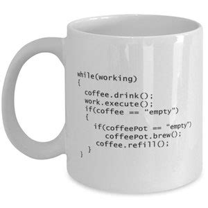 Programmer Coffee Mug C Program Nerd Humor Mug Java Programming Coding Computer Science