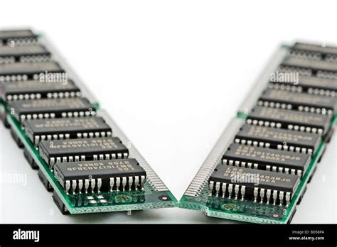 Two Computer Memory Chips Stock Photo Alamy