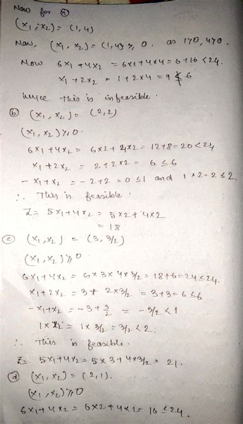 Problem Set 2 1a 1 For The Reddy Mikks Model Construct Each Of The